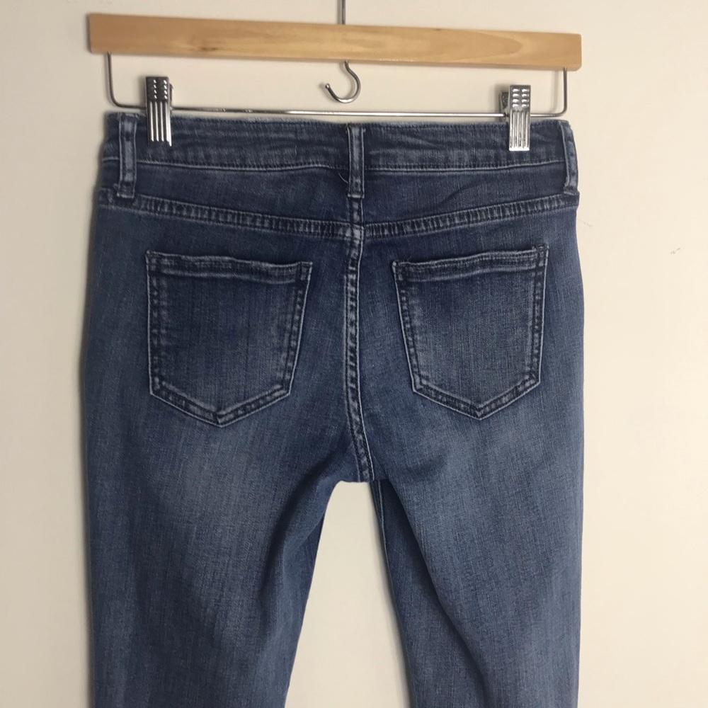 Pistola Super Destroyed Mid Rise Skinny Jeans - Gem